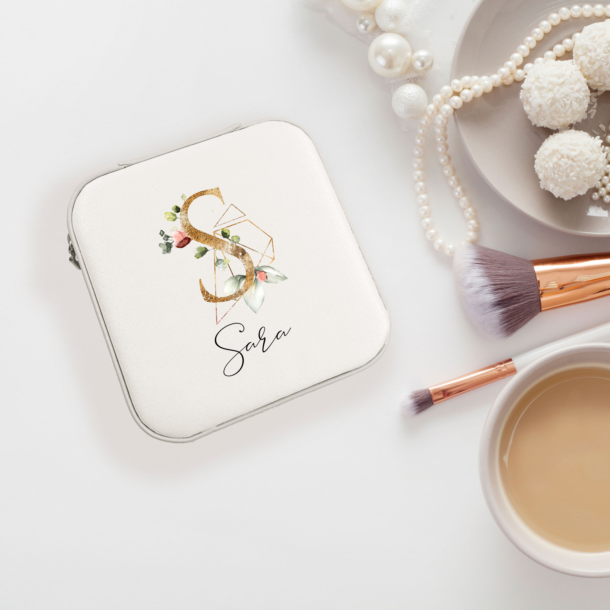 Square Geo Floral Jewellery - A Touch of Sparkle