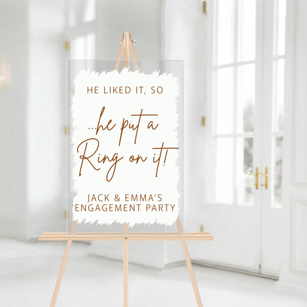 Personalised Engagement Acrylic Layered Sign Portrait - A4 | A3 | A2 ...