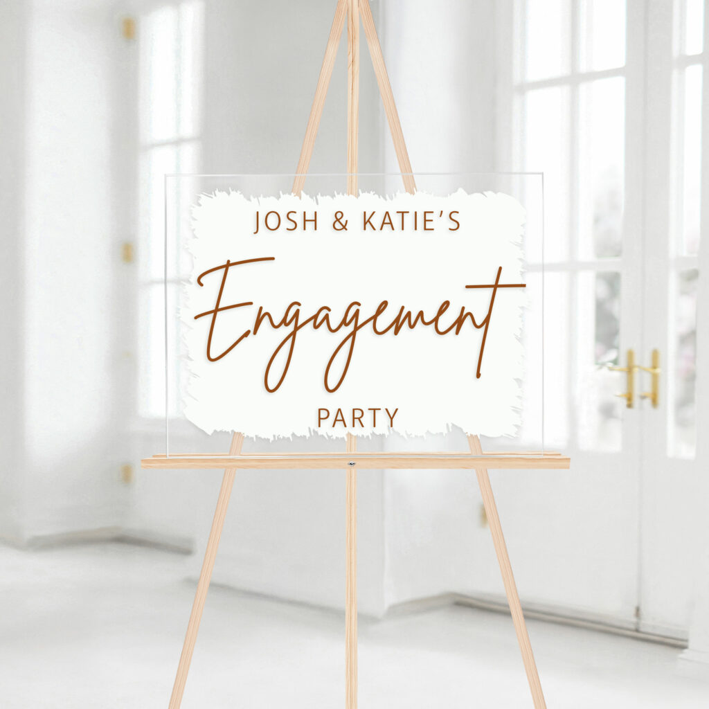 Engagement layered sign - A Touch of Sparkle