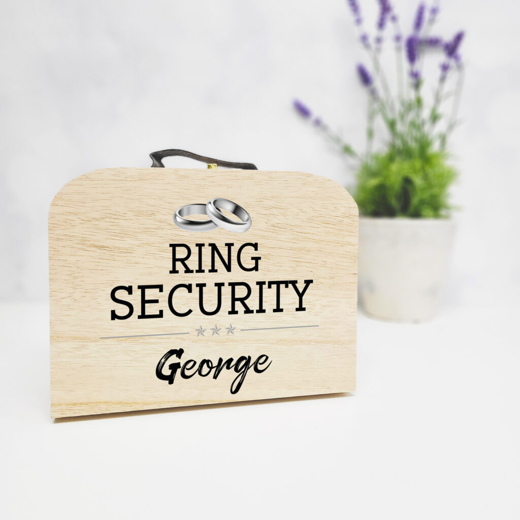 Rings Silver wooden suitcase - A Touch of Sparkle