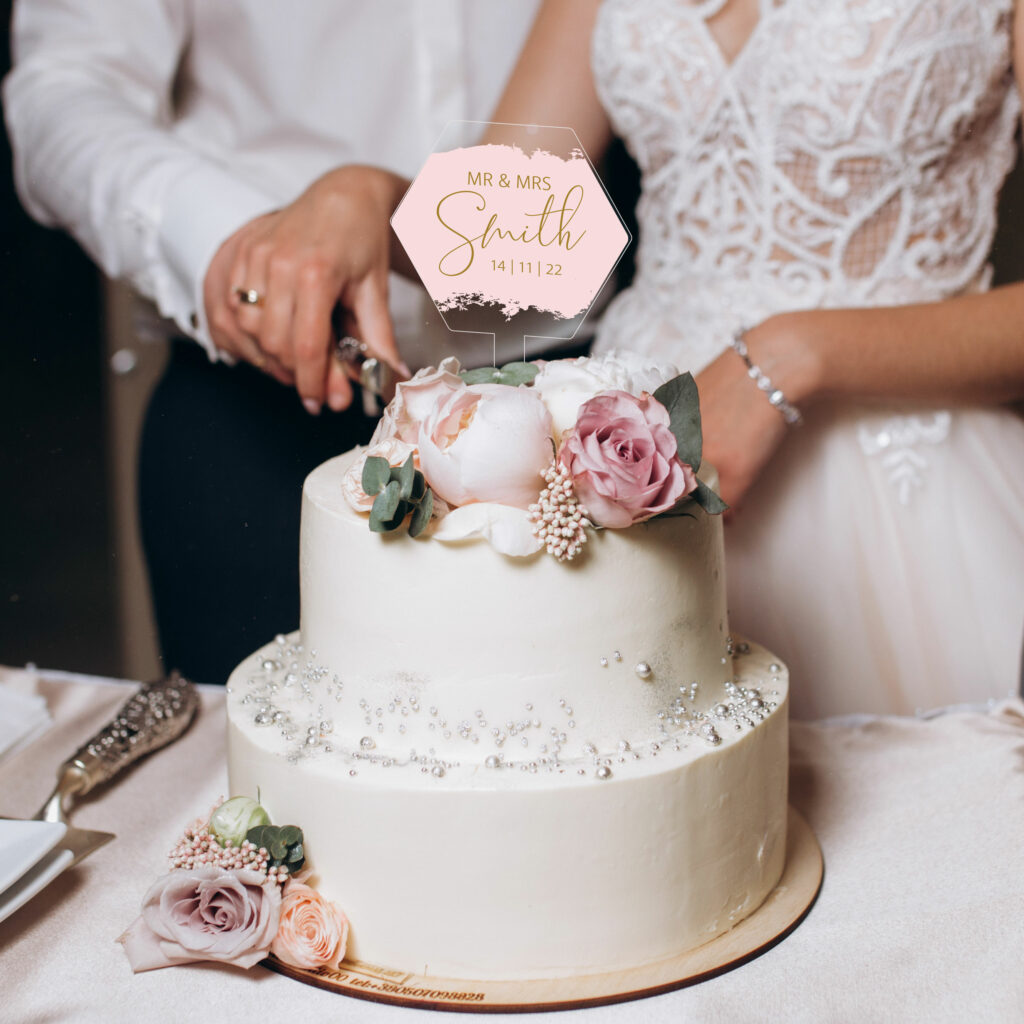 Paint Splash Cake Topper - A Touch of Sparkle