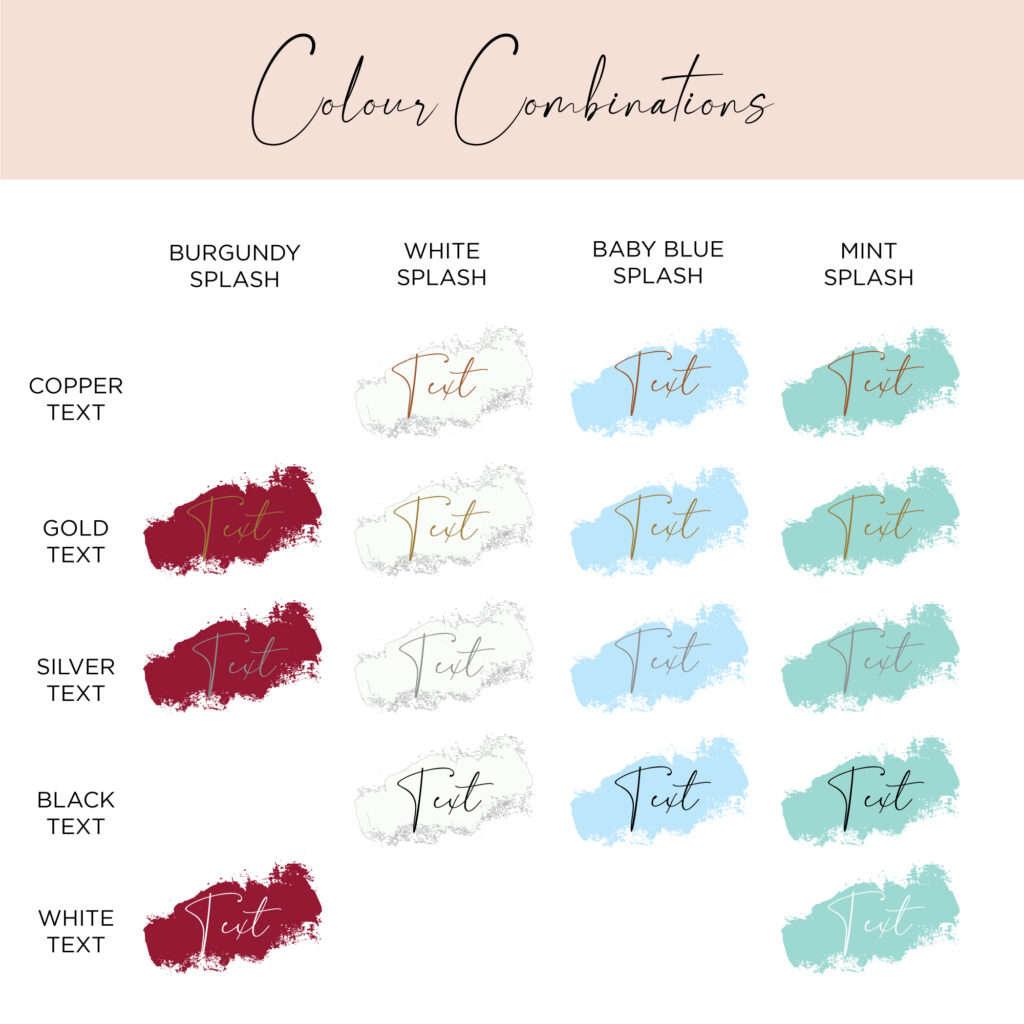 Paint Splash Place Names - A Touch of Sparkle