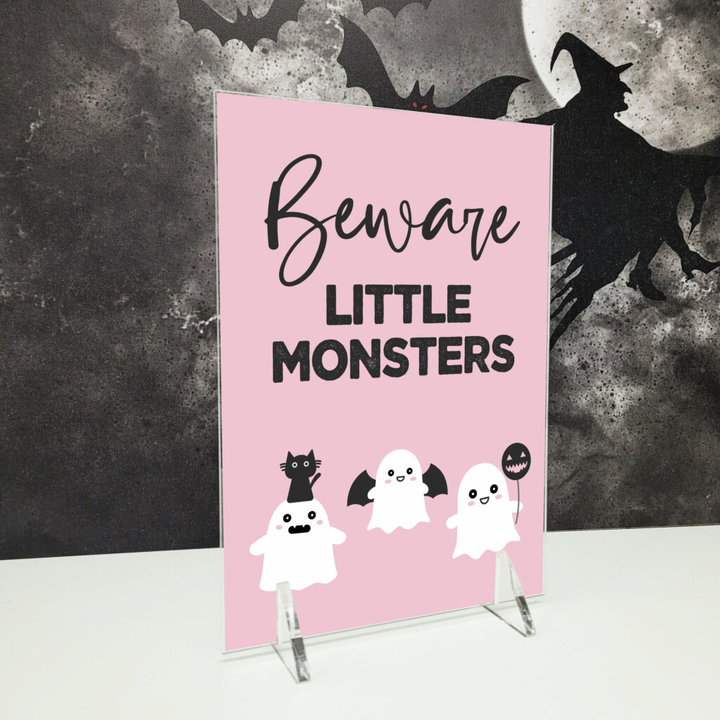 Little Monsters Plaque - A Touch of Sparkle